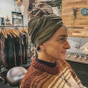 Dreadlock Scarf Head Wrap Turban Large - Etsy