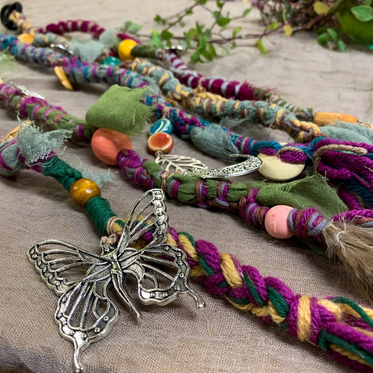 Dreadlock Hair Wrap Summer Garden Dread Wrap Braid Colourful - Etsy