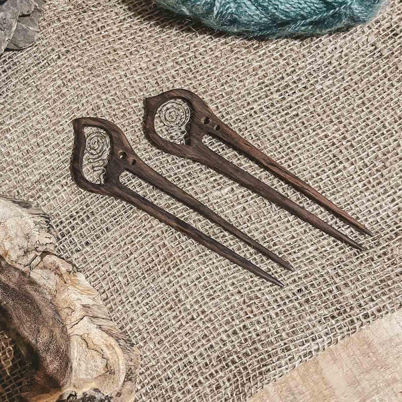 Silver Double Hair Pin - Etsy UK