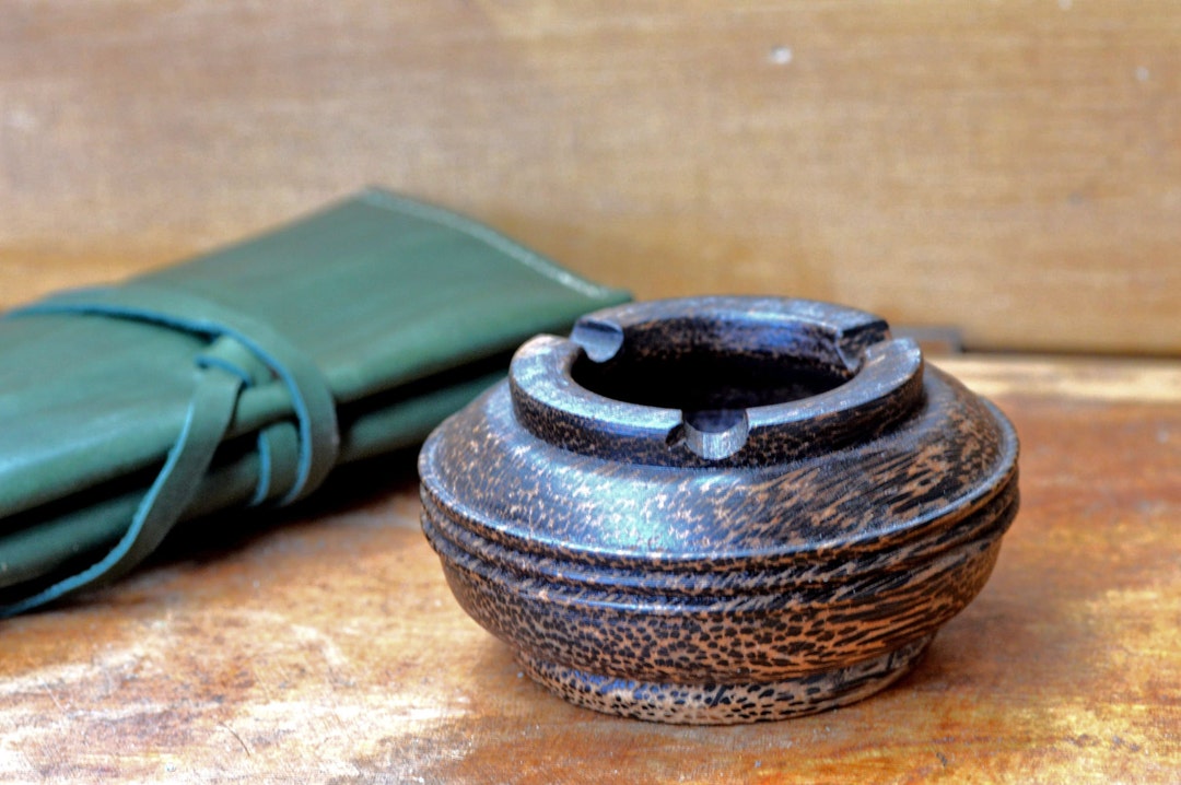 Palm Tree Wooden Ash Tray - Etsy
