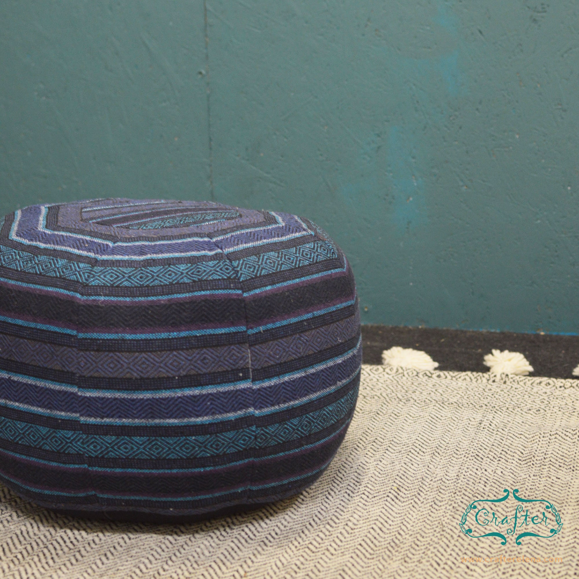 Ethnic Boho Pouf Footstool | Etsy