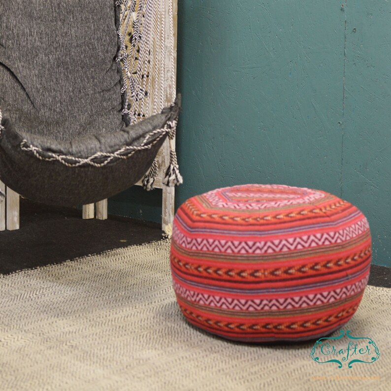 Ethnic Boho Pouf Footstool | Etsy