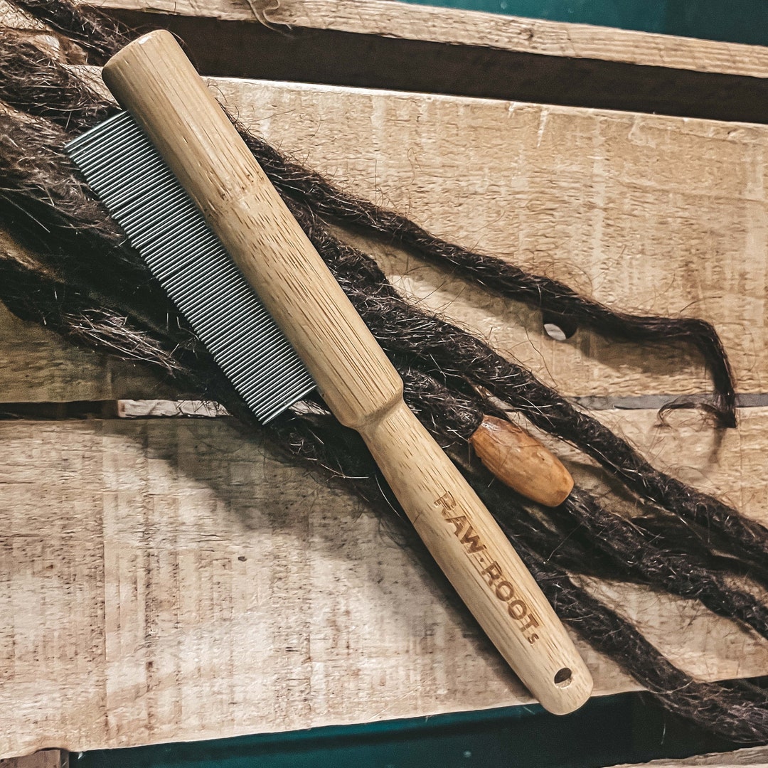 Dreadlock Comb Raw Roots Fine Tooth Bamboo Backcombing Brush - Etsy