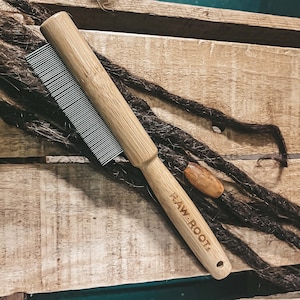 Dreadlock Comb Raw Roots Fine Tooth Bamboo Backcombing Brush - Etsy