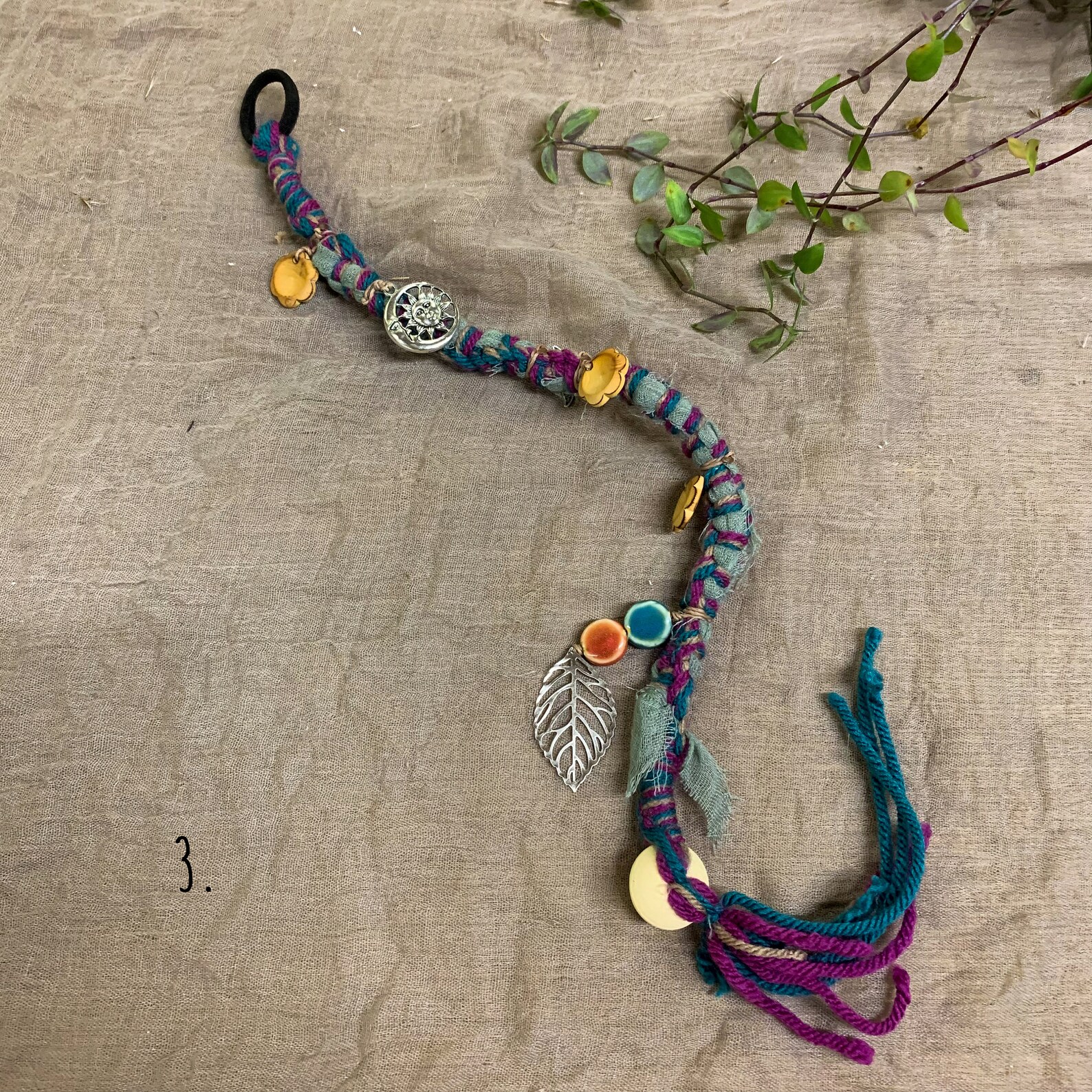 Dreadlock Hair Wrap Summer Garden Dread Wrap Braid Colourful - Etsy