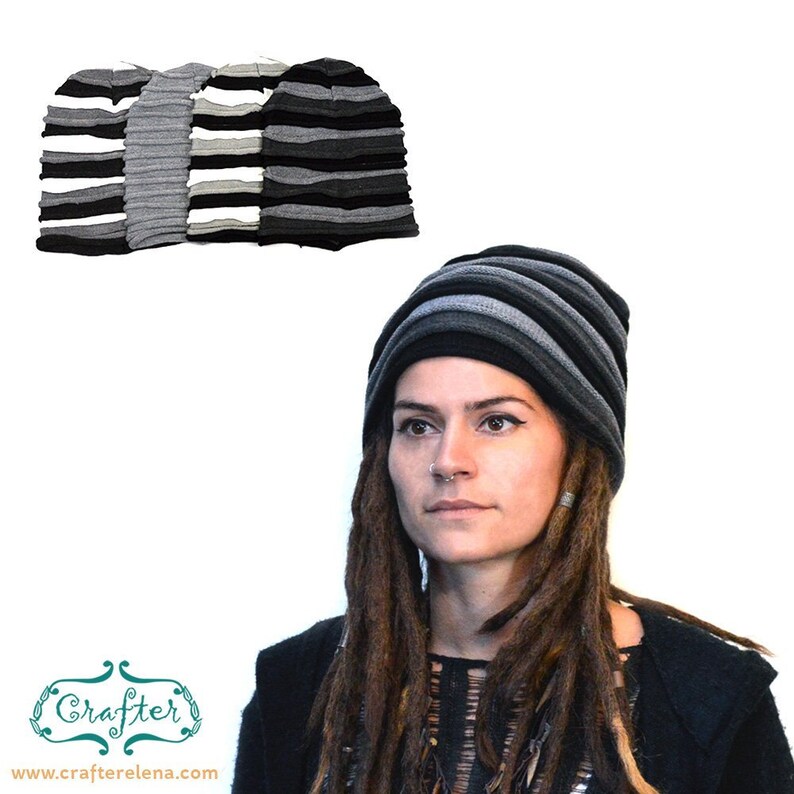 Dreadlock Hat Beanie Wooly Dread Hat Slouchy Beanie Ribbed - Etsy UK