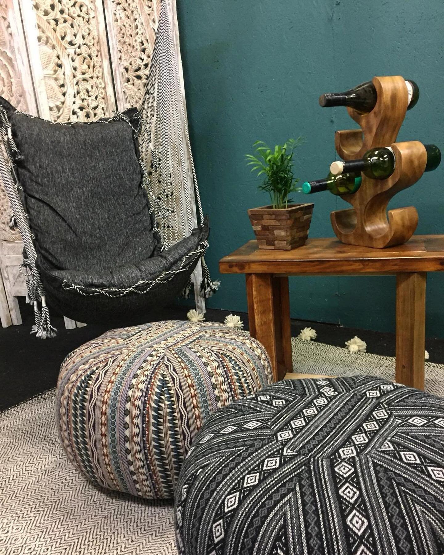 Ethnic Boho Pouf Footstool | Etsy