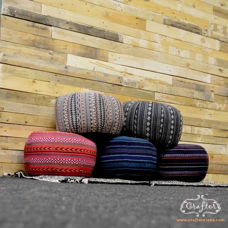 Ethnic Boho Pouf Footstool | Etsy