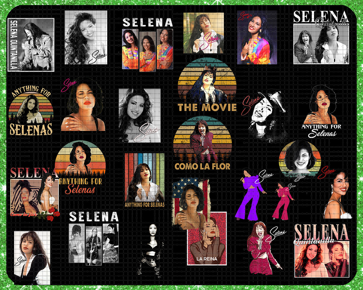 Selena Quintanilla collage PNG file Prints Home & Living Wall Hangings ...