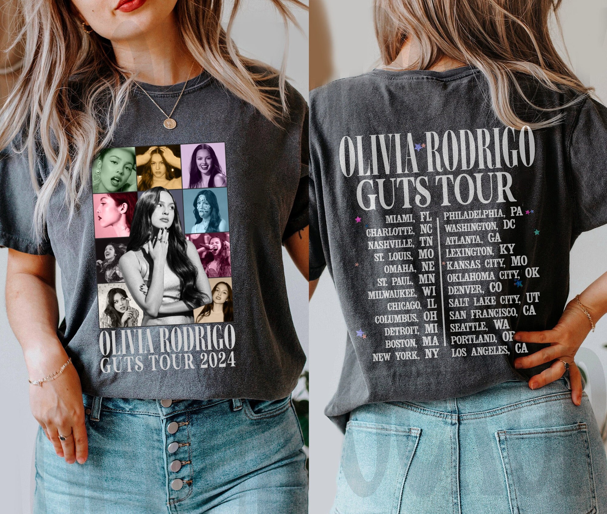Olivia Rodrigo Guts Tour 2024 Shirt The Guts World Tour 2024 Shirt