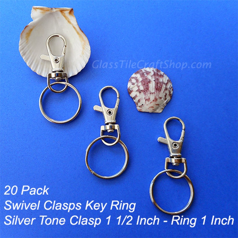 Lanyard Hook Swivel Clasps Key Ring Silver Tone Parrot Clasp | Etsy