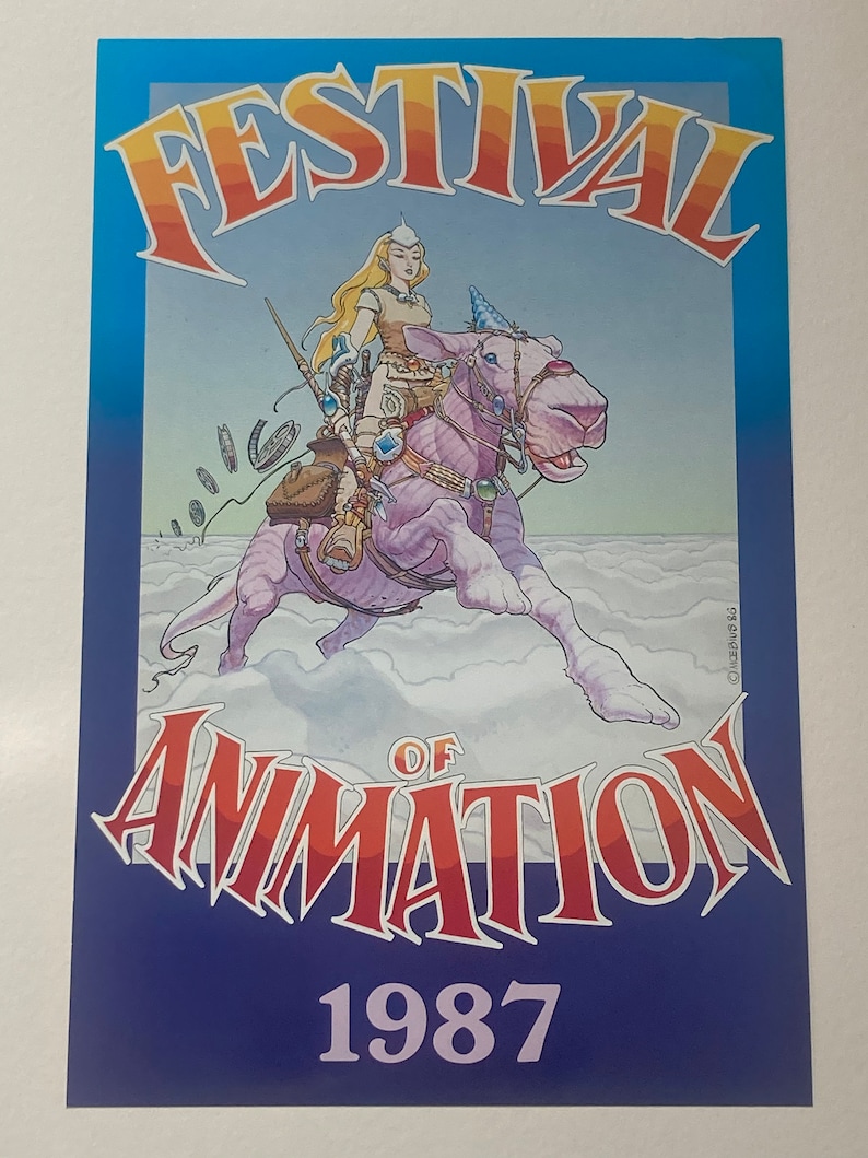 Vintage Moebius Festival of Animation Print. - Etsy