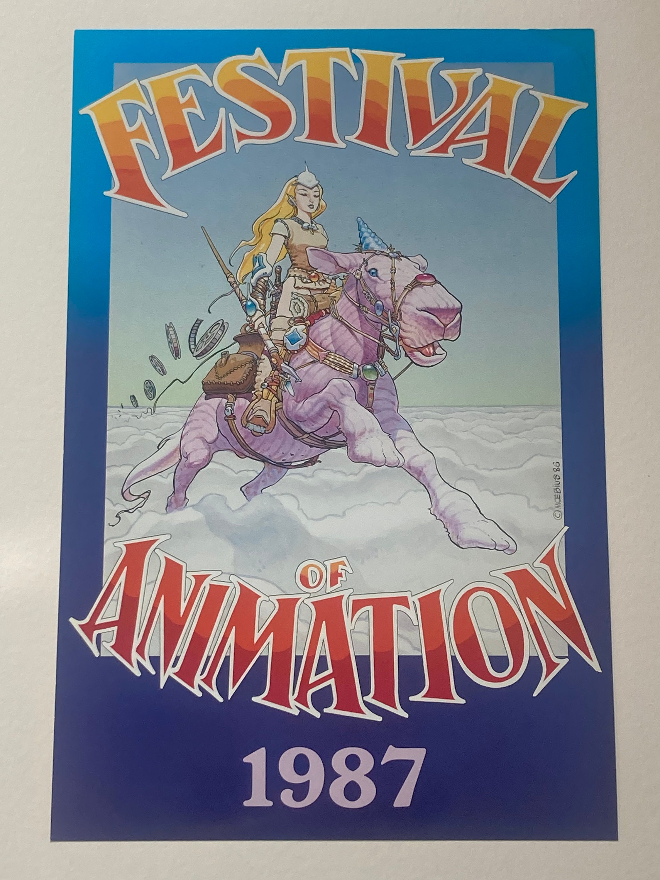 Vintage Moebius Festival of Animation Print. - Etsy