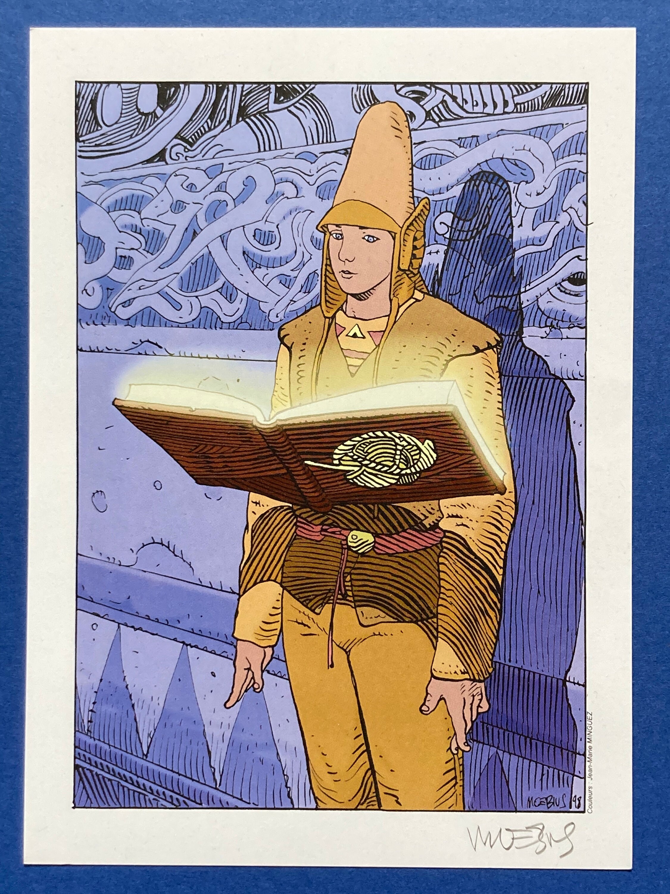 Signed Moebius Lithograph- the Magic Book - Etsy