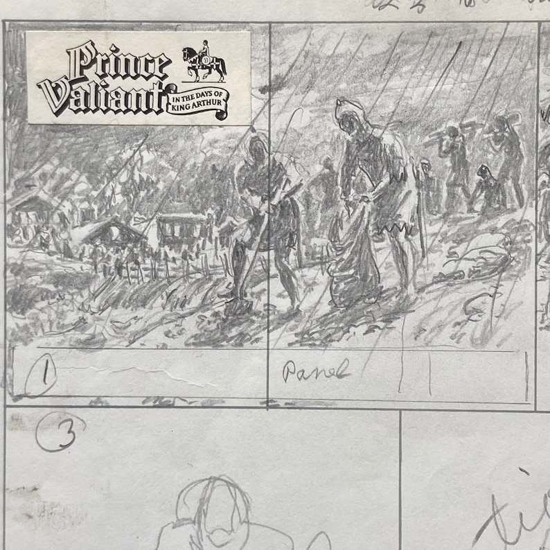 Hal Foster Prince Valiant - Original Pencil Drawing for Page #2218 ...