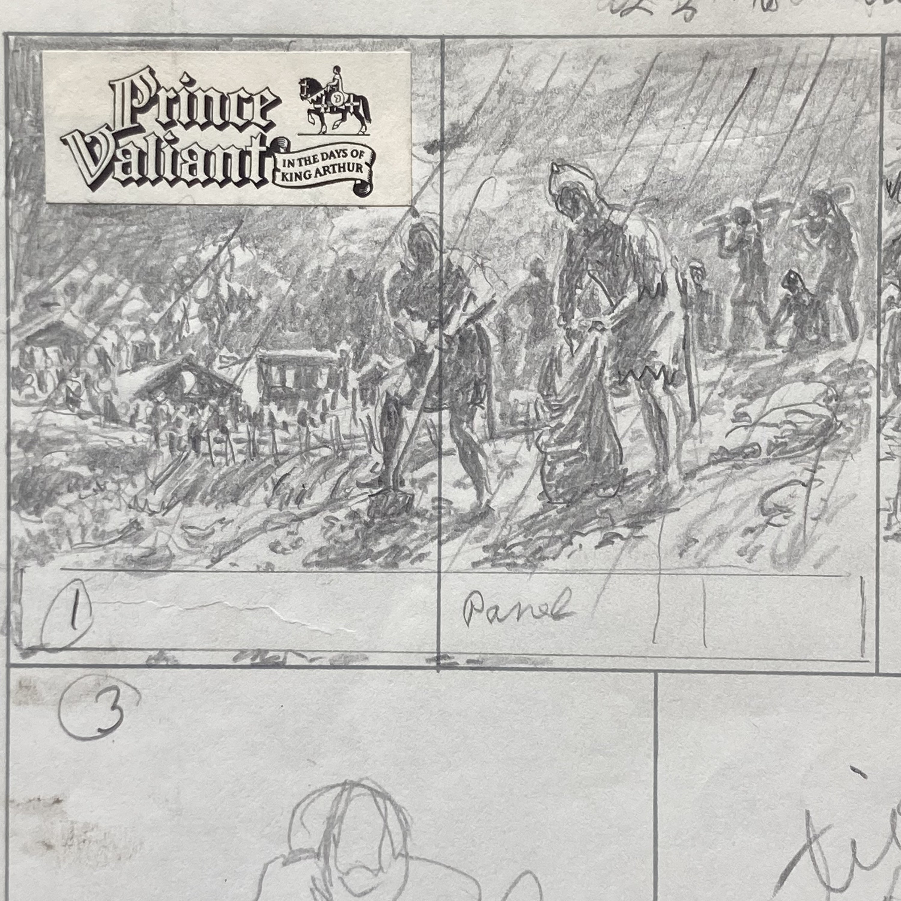 Hal Foster Prince Valiant - Original Pencil Drawing for Page #2218 ...