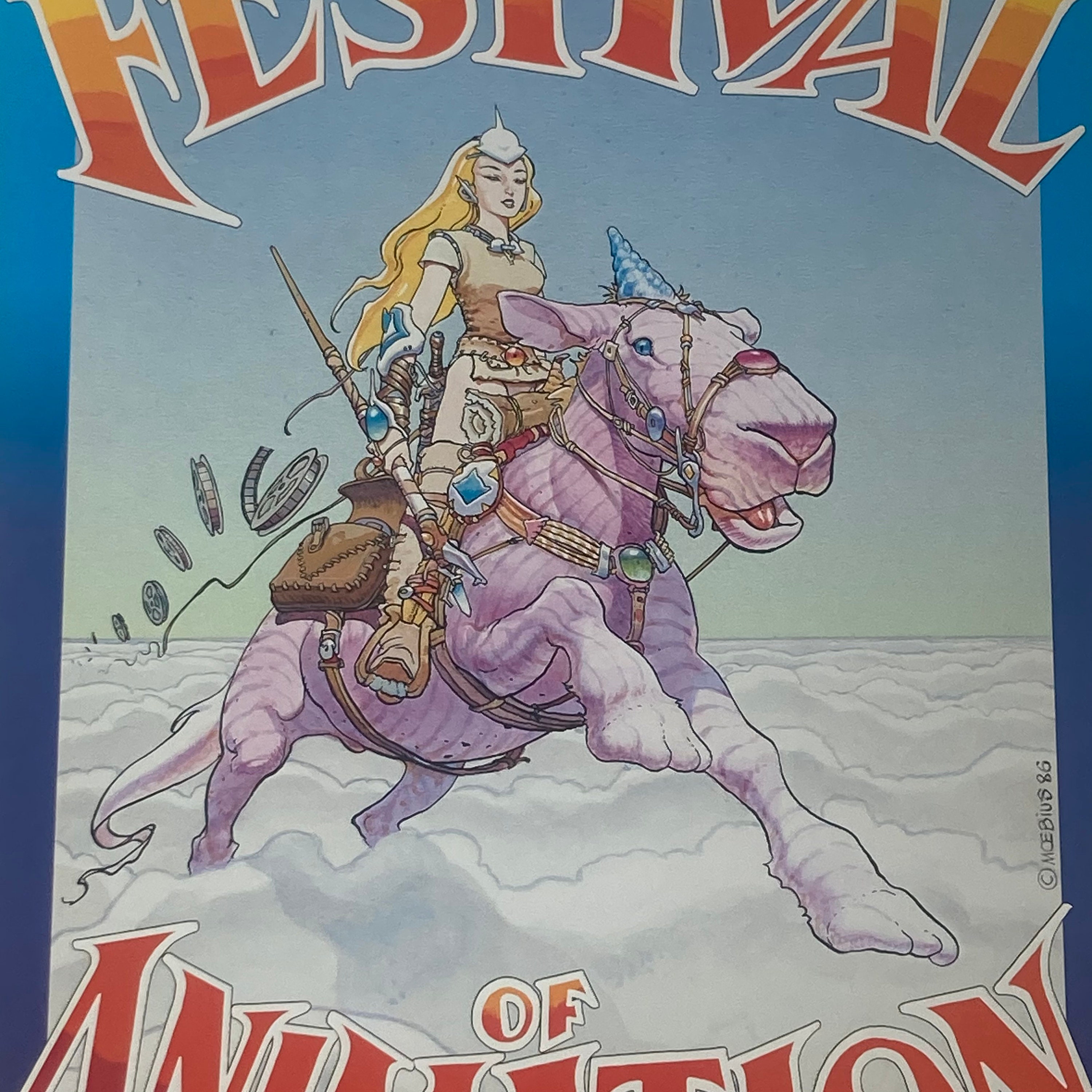 Vintage Moebius Festival of Animation Print. - Etsy