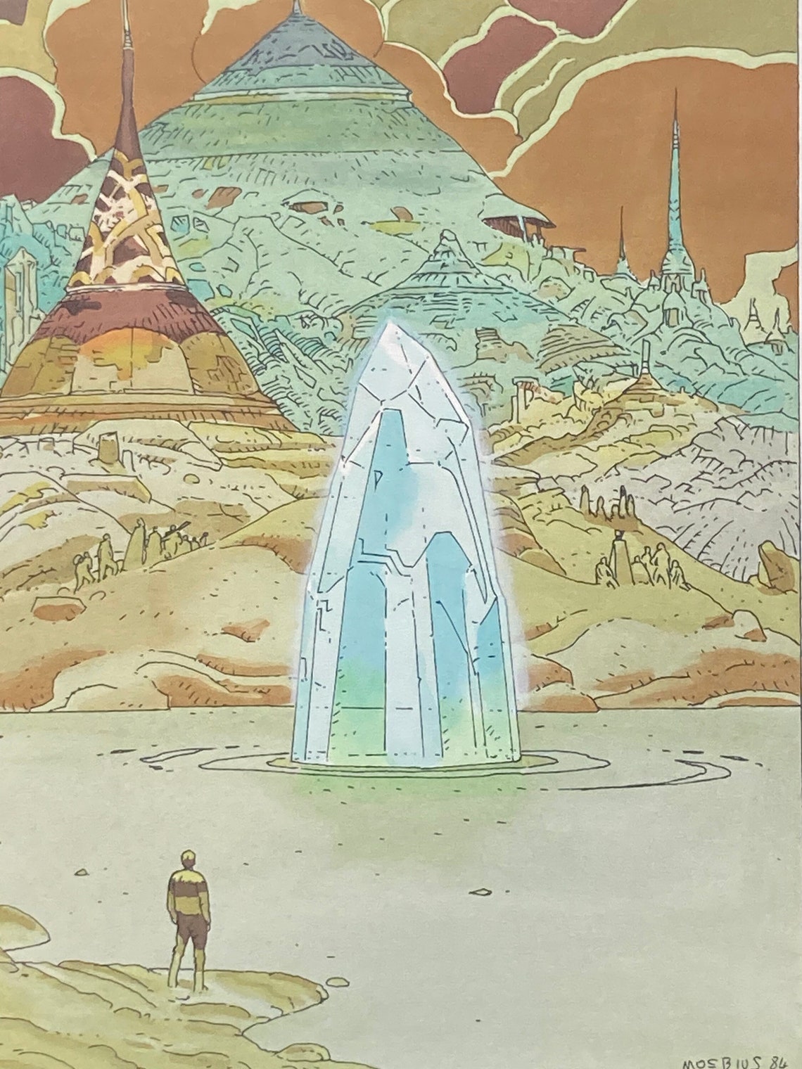 Moebius Screenprint - the Crystal Lake - Etsy