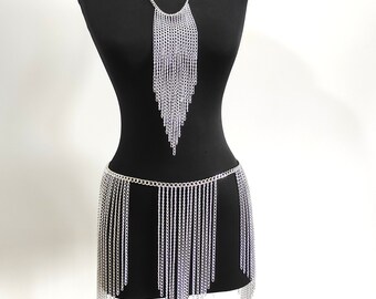 Gold Body Chain Festival Jewelry Rave Outfit Burning Man | Etsy