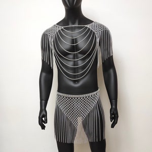 Men Festival Costume 3 Pcs Dress Chain Set Body Chain SET I - Etsy
