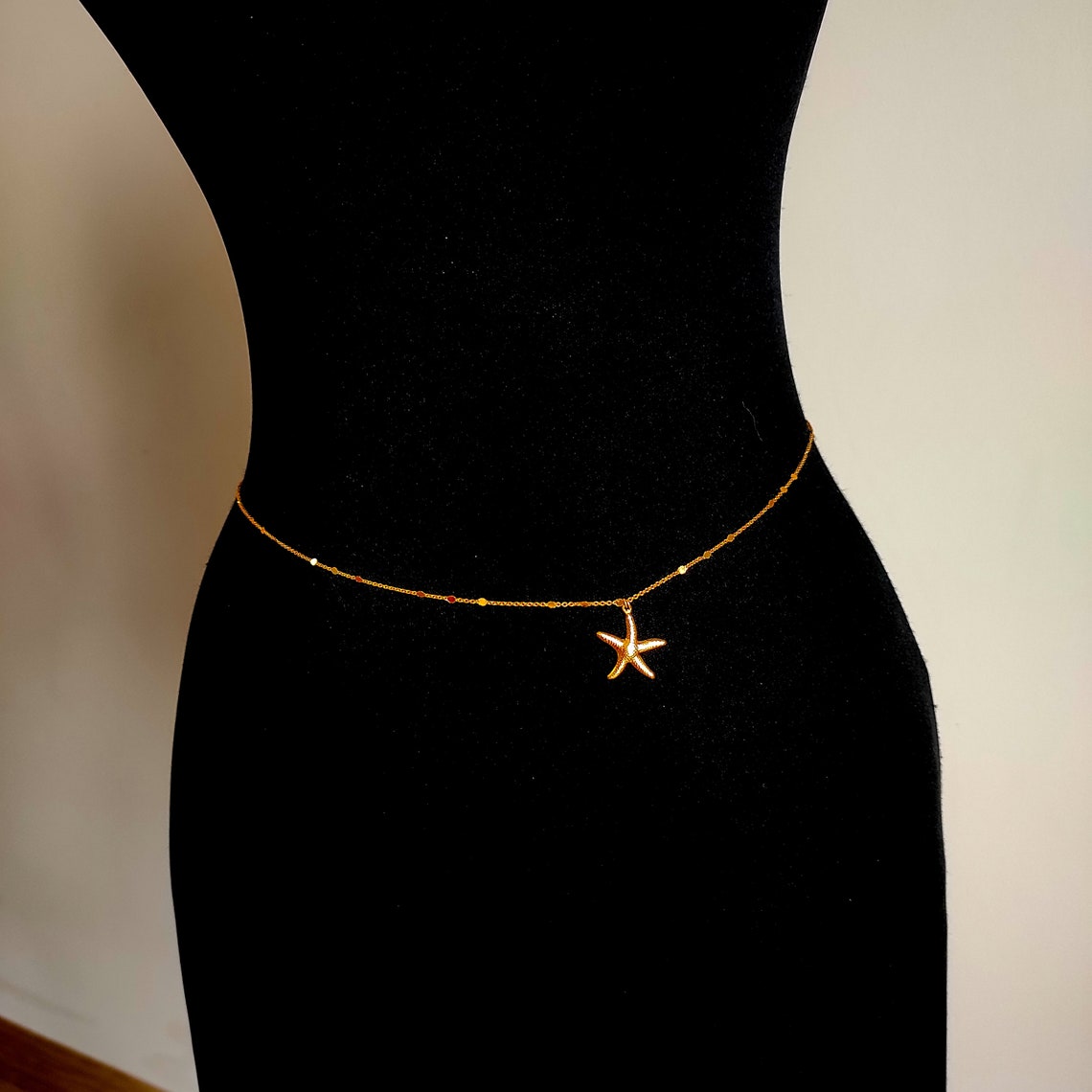Starfish Belly Chain Stainless Steel Starfish Waist Jewelry - Etsy