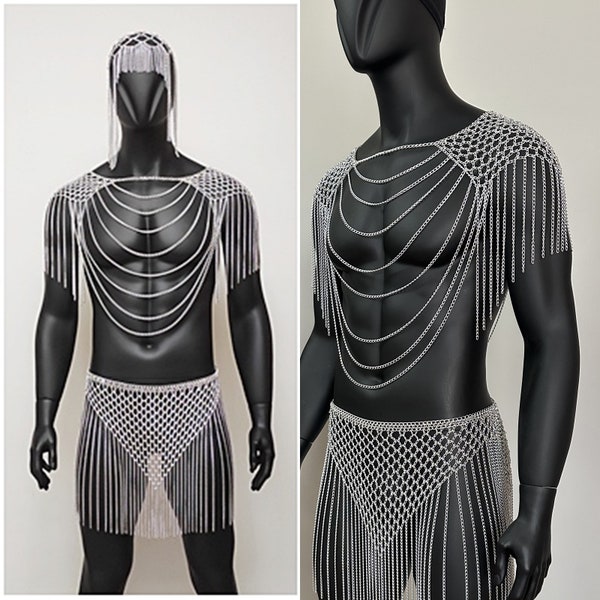 Mens Body Chain - Etsy