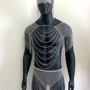 Men Festival Costume 3 Pcs Dress Chain Set Body Chain SET I - Etsy