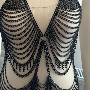 Dress Chain, Festival Jewelry, Music Festival, Silver Body Chain, Rave ...