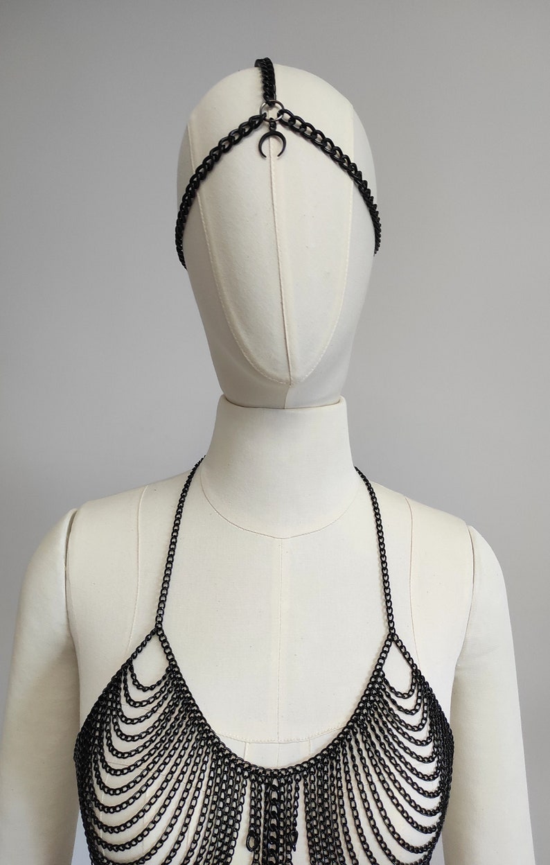 Magic Head Chain Burning Man Fest Festival Dance Costume | Etsy