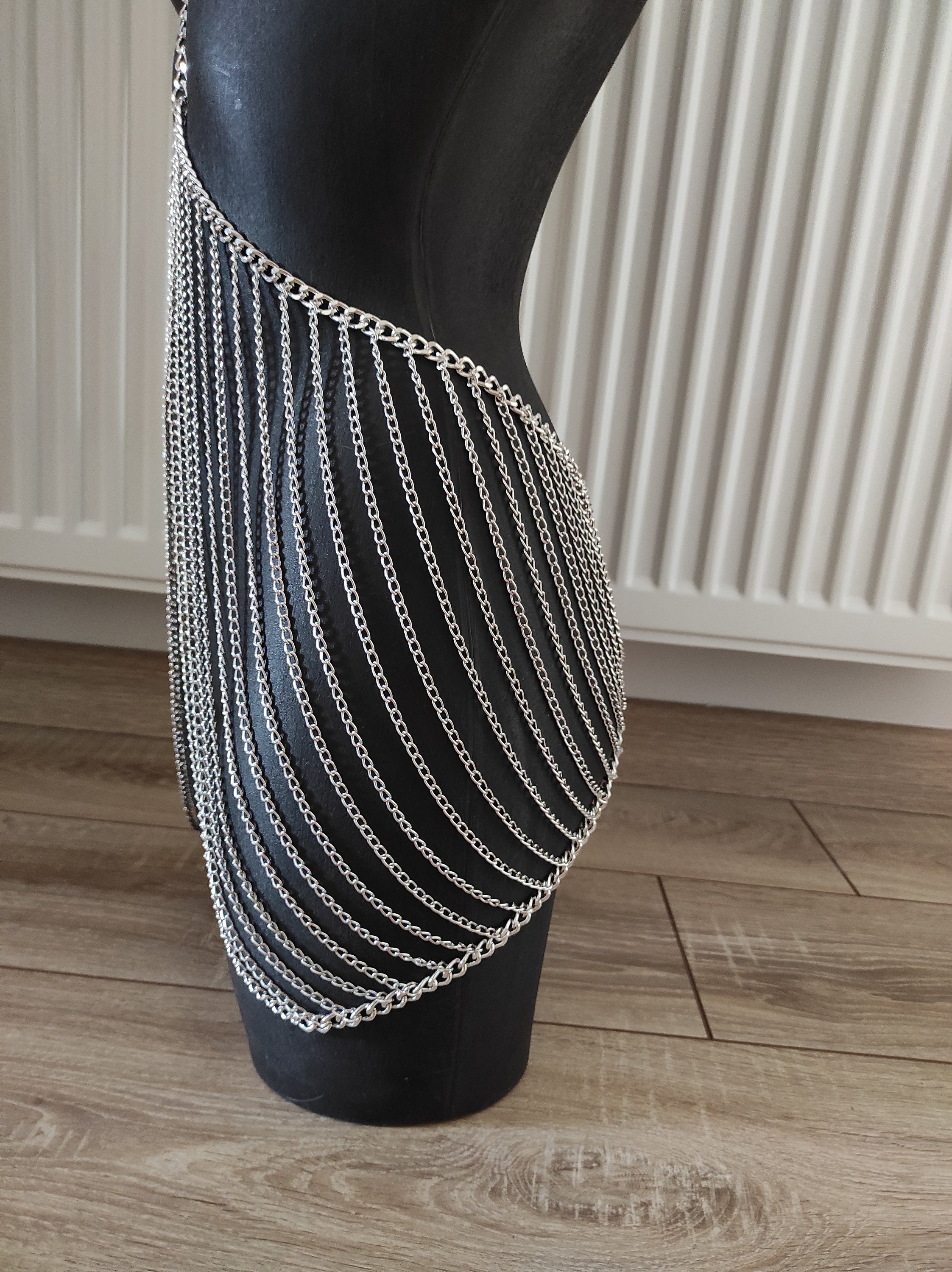 Gold Body Chain Festival Jewelry Rave Outfit Burning Man | Etsy