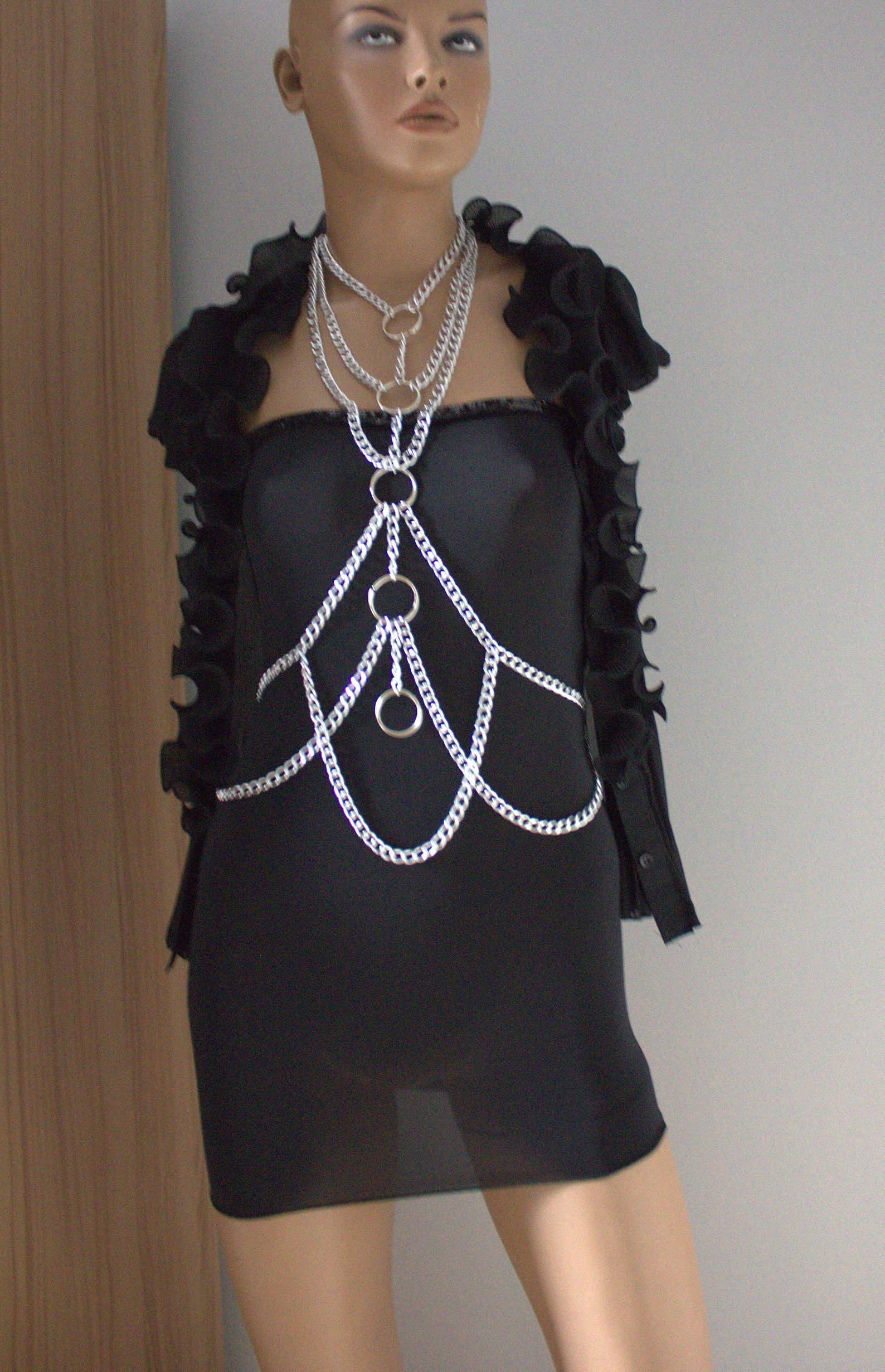 Big Ring Boho Body Chain Heavy Metal LOOP Body Jewelry Boho - Etsy