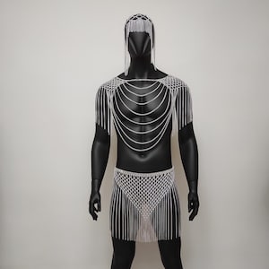 Men Festival Costume, 3 Pcs Dress Chain Set, Body Chain SET I Chain ...