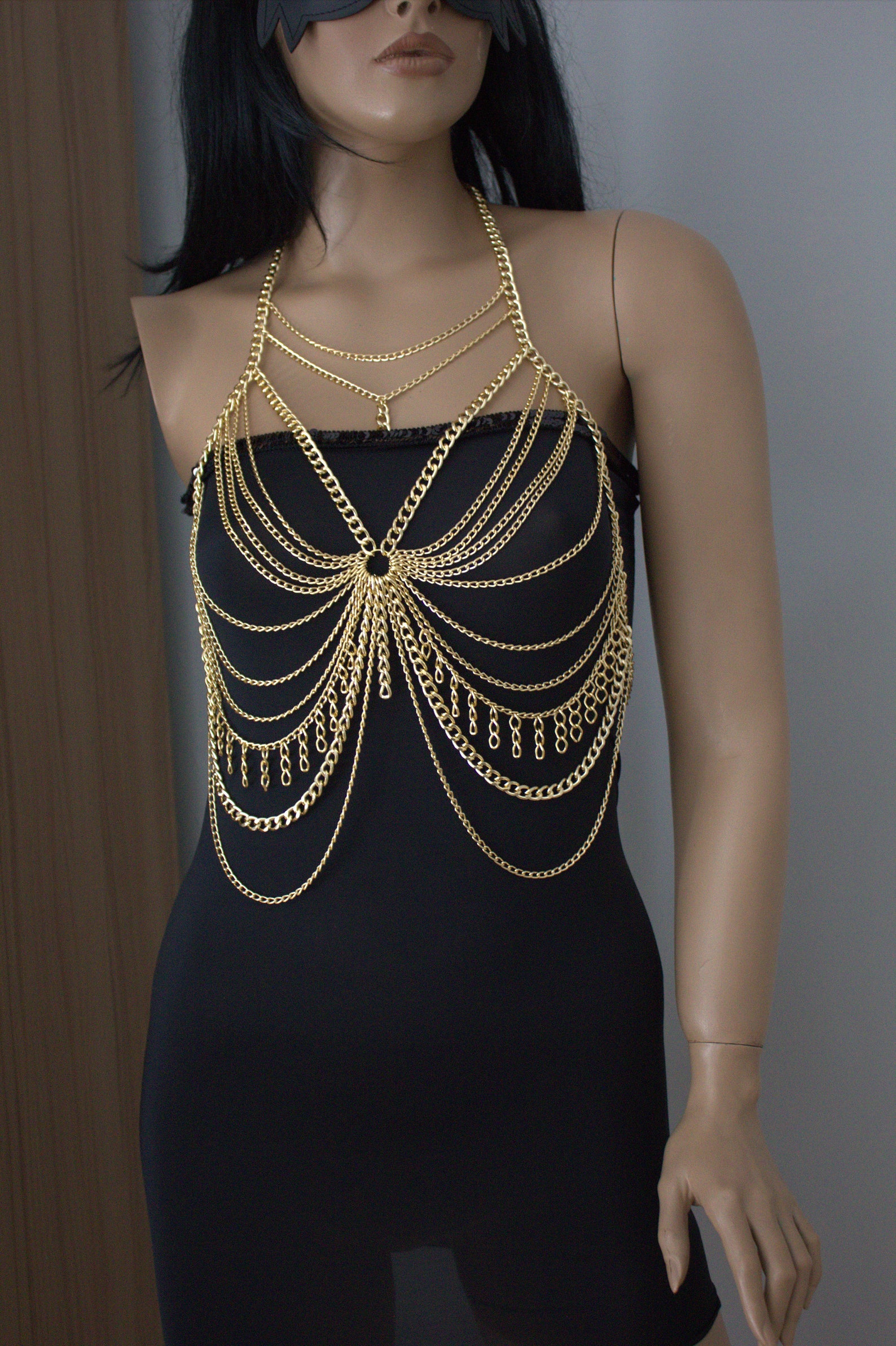 Festival Body Jewelry I Chain Bralette Dancer Belly Chaini - Etsy