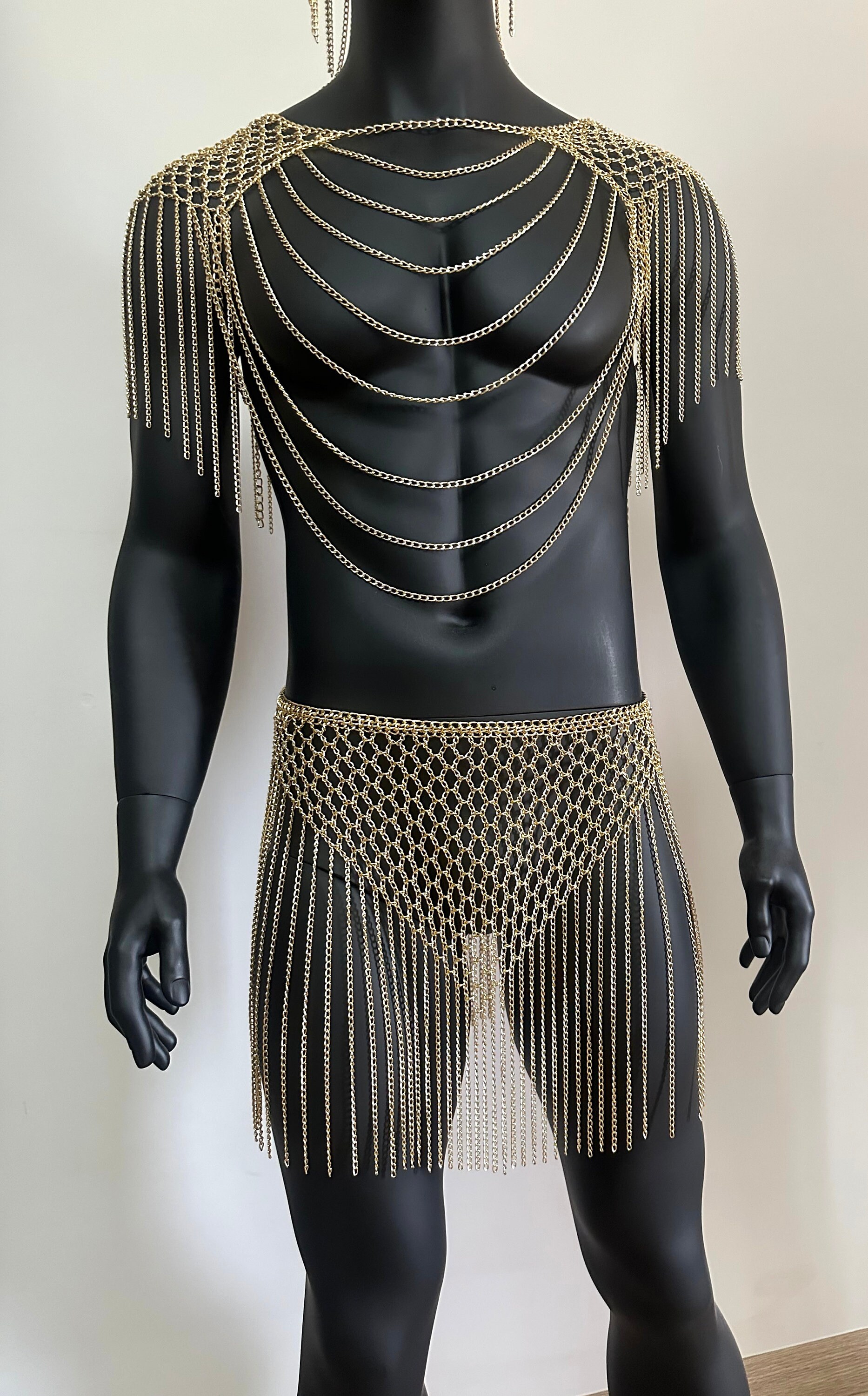 Men Festival Costume, Dress Chain Set, Shoulder Body Chain I | |head ...