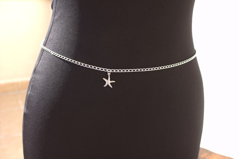 Starfish Belly Chain Stainless steel starfish Waist | Etsy
