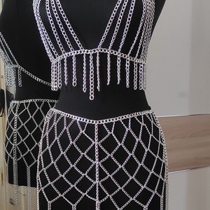 Bra Top -festival Bra - Gold Bra - Body Chain - Body Jewelry - Rave ...