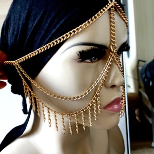 Simple Face Chain, Wedding Veil Piece, Exotic Festival Dans Costume ...