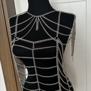 Dress Chain, Silver/gold Festival Jewelry, Body Chain, Dancer Costume ...