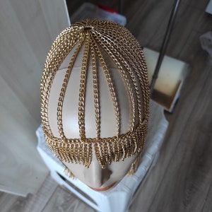 Head Chain Burning Man Fest Chain Hair Exotic Festival | Etsy