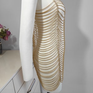 Dress Chain, Festival Jewelry, Music Festival, Silver Body Chain, Rave ...