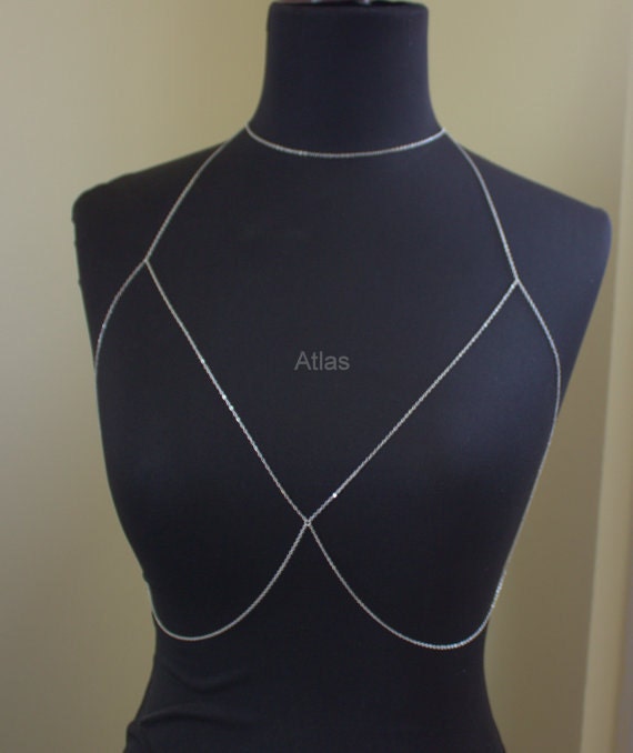 Bra Chain Bralette Body Chain Body Jewelry Beach - Etsy