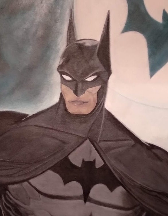 The Batman, the Dark Knight, Original Acrylic Painting, DC Comics ...