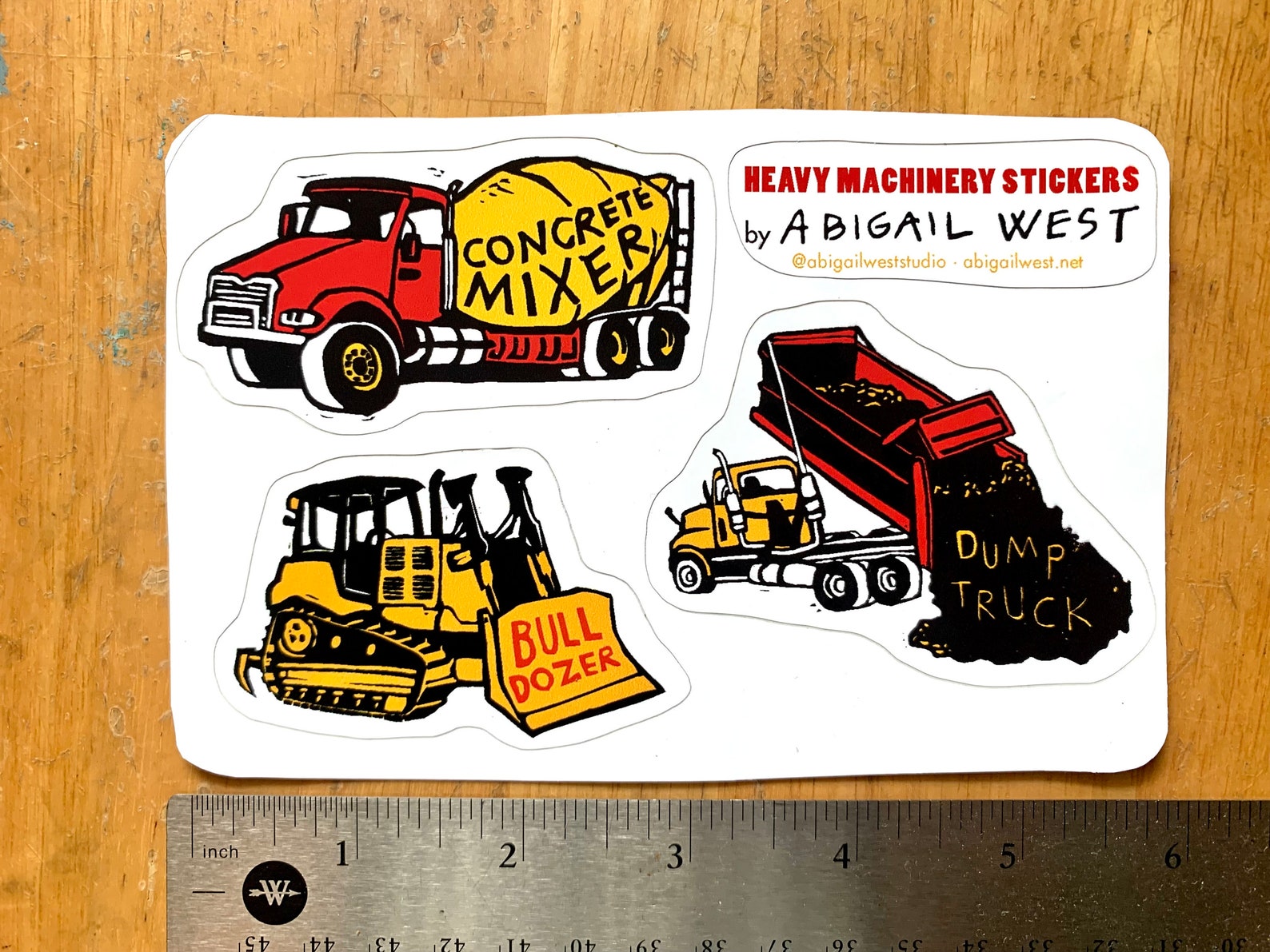 Heavy Machinery Vinyl Sticker Sheet Waterproof Durable Mini - Etsy
