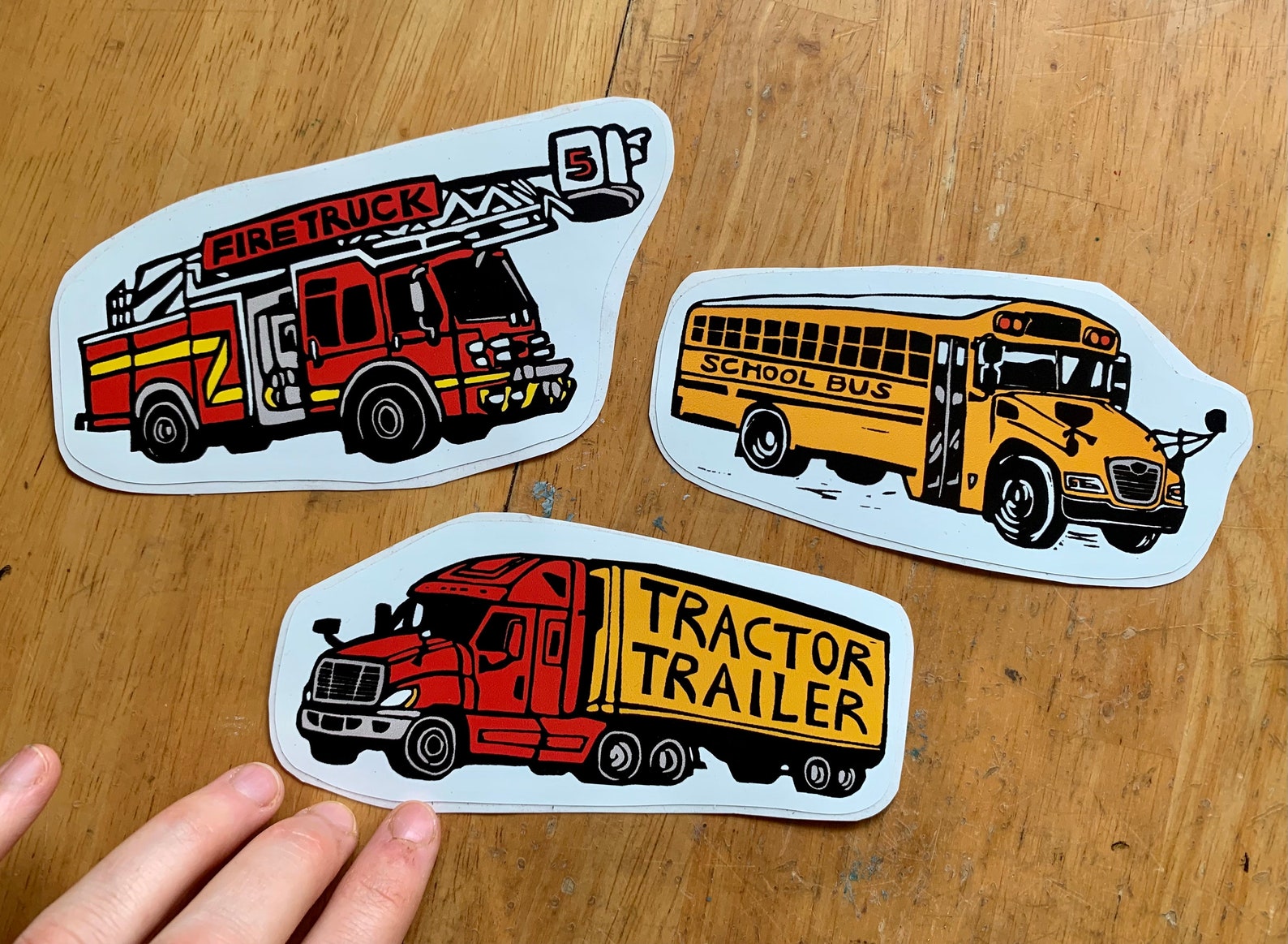 Fire Truck Vinyl Sticker Made From Durable Waterproof - Etsy