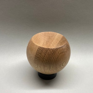 Wooden Sphere, Oak Wooden Sphere, Oak Sphere Dish, Oak Wood Ball ...