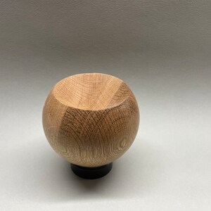 Wooden Sphere, Oak Wooden Sphere, Oak Sphere Dish, Oak Wood Ball ...