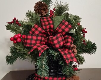 Plaid centerpiece | Etsy