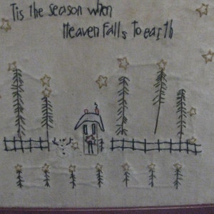 Framed Christmas Stitchery - Etsy