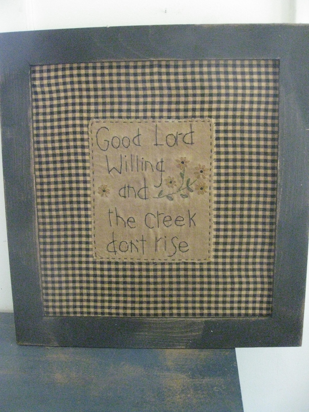 Primitive Framed Stitchery - Etsy