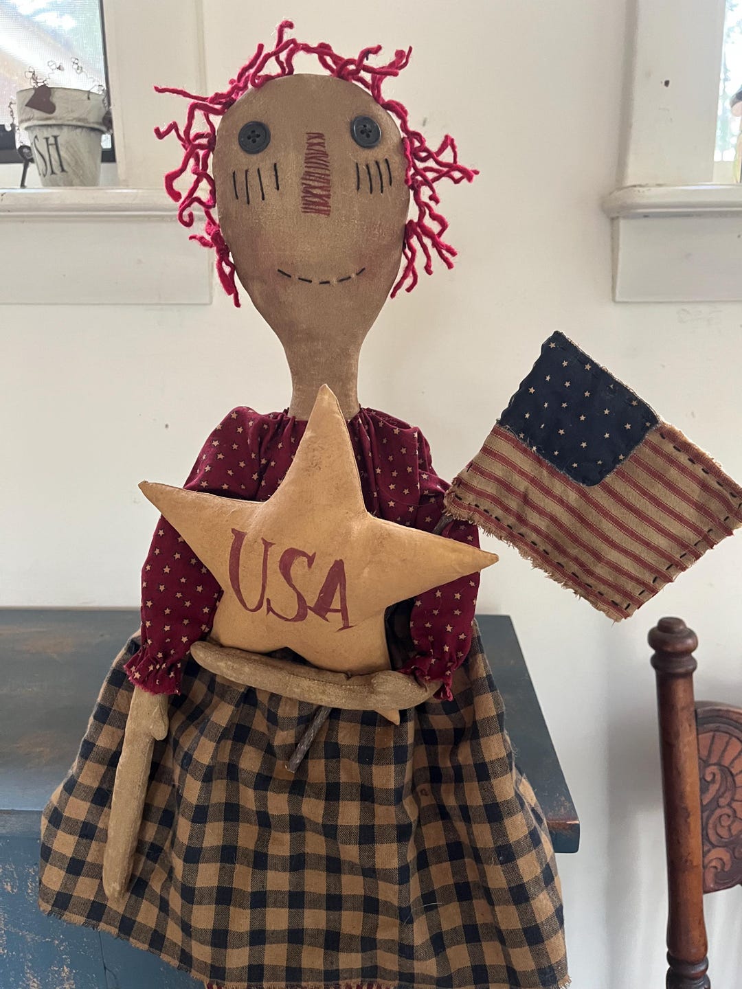Primitive Handmade Americana Raggedy - Etsy
